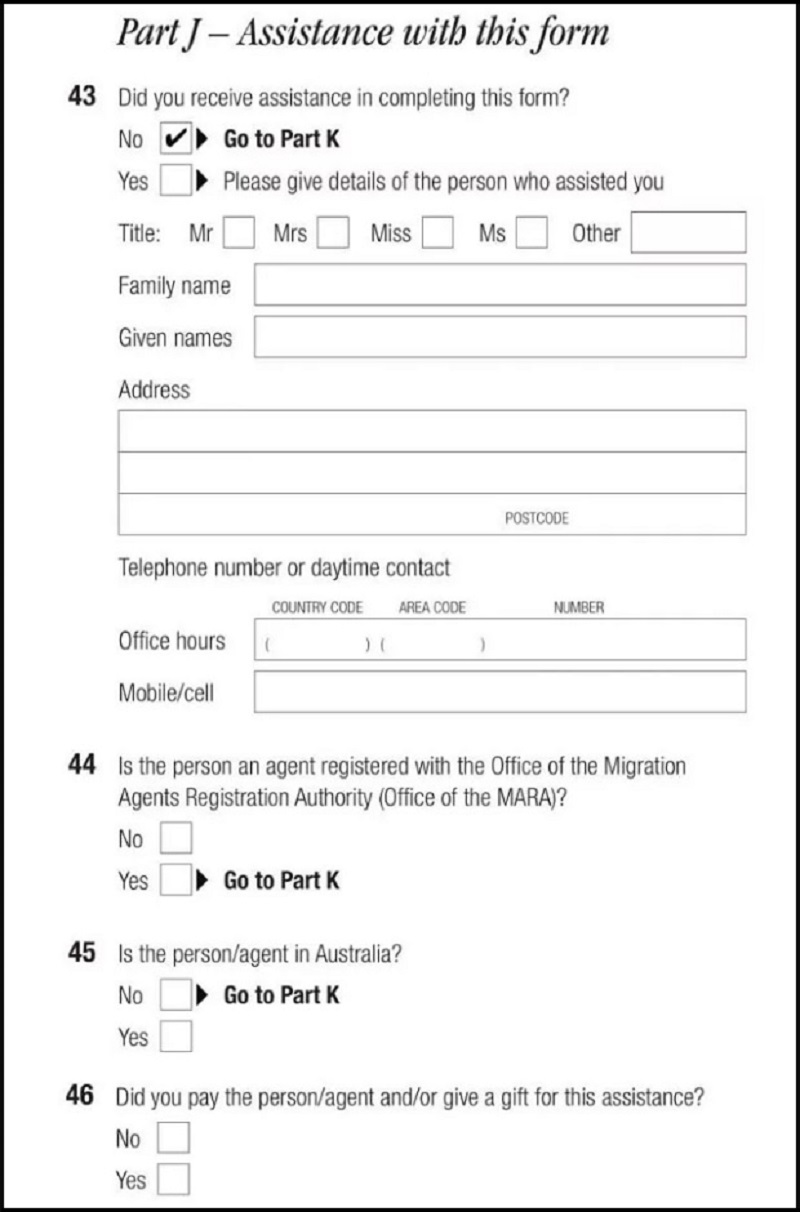 Hướng dẫn điền mẫu đơn xin Visa Úc 1419 [2026] chính xác