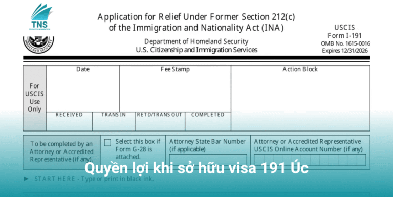 Visa 191 Úc: Điều kiện, Quy trình, Hồ sơ & Chi phí [2026]