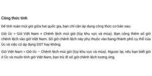 Múi giờ Úc so với Việt Nam lệch mấy tiếng? Cách tính giờ Úc